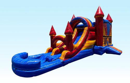 C2712: 27ft Classic Dual Lane Combo | Shop Bounce Houses