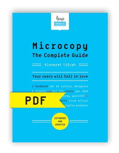 Microcopy: The Complete Guide | eBook (PDF) | nemala