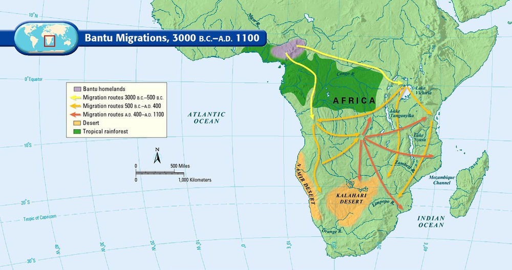 BRIEF HISTORY OF THE BANTU