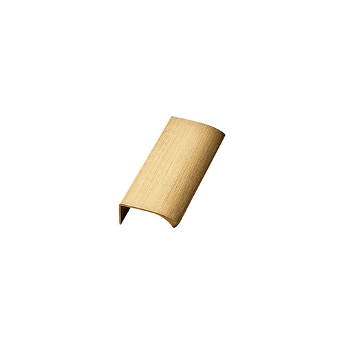 Edge Straight - Lacquered Brushed Brass | Furniture Handles