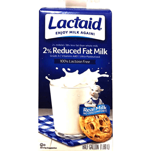 Lactaid 100% Lactose Free 2% Reduced Fat Free Milk.....1/2Gal ...