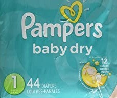 Pampers Baby Dry Diapers....Size 1 | goods2door.com