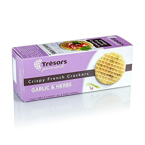 Tresors gourmands Crispy GARLIC & HERBS French Crackers.....1box ...