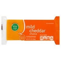 Food Club Mild Cheddar Cheese.....8oz | goods2door.com