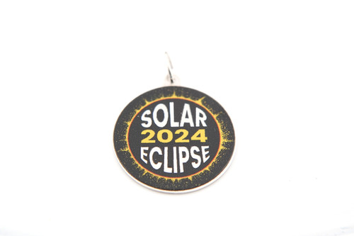 Sterling Silver 2024 Solar Eclipse Charm | J. Bacher