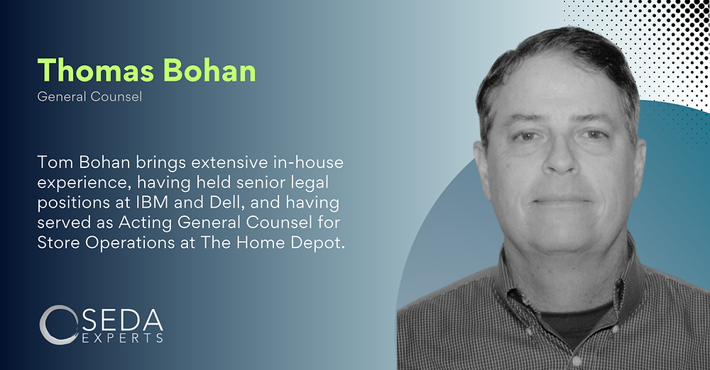 Thomas Bohan Joins SEDA as General Counsel, Bringing Decades of In ...