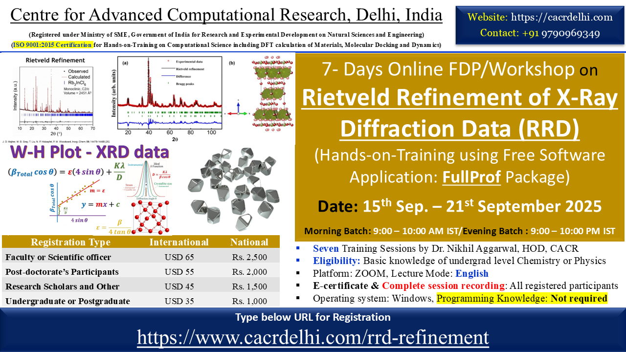 X-Ray Diffraction Data Refinement via Rietveld Method using FullProf ...