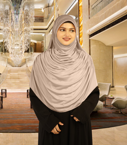 Modest Women's Fleeted Stylish Feel Good Fabric FAEEZAH Hijab Wheat ...