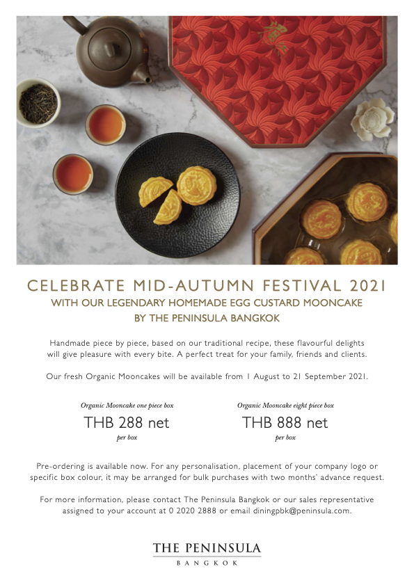 The Peninsula Bangkok Mooncake Promotion 2021