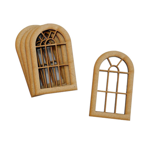 5 Pack MDF Fairy Door Window Georgian | woodenshapecompany