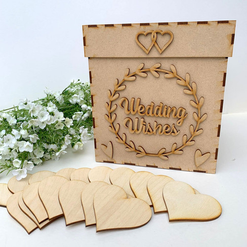 Build Your Own Wedding Wish Box Laurel Ring Wedding Wishes ...