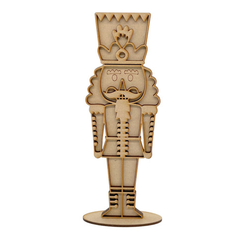 MDF Christmas Theme Nutcracker Outline 3 | woodenshapecompany