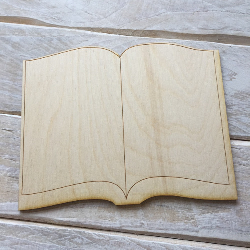 Plywood BOOK PLAQUE Shapes 5 PACK | woodenshapecompany