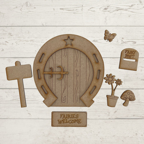 MDF Fairy Door HORSESHOE | woodenshapecompany