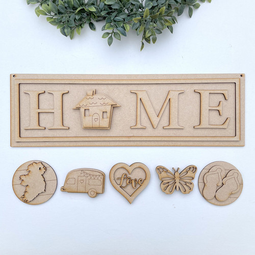 Interchangeable Home Porch Sign | woodenshapecompany