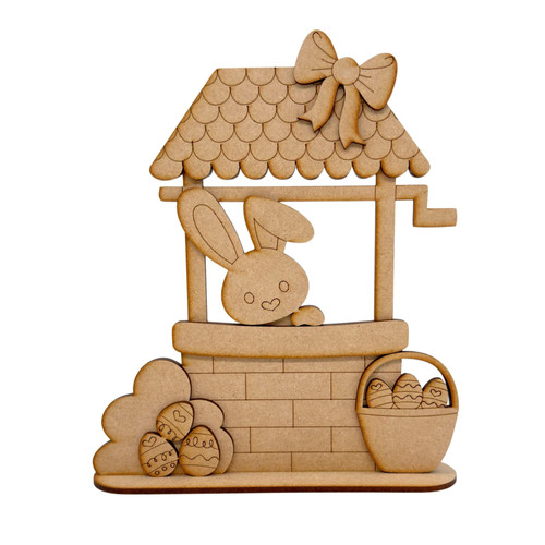 MDF Easter Bunny Wishing Well | woodenshapecompany