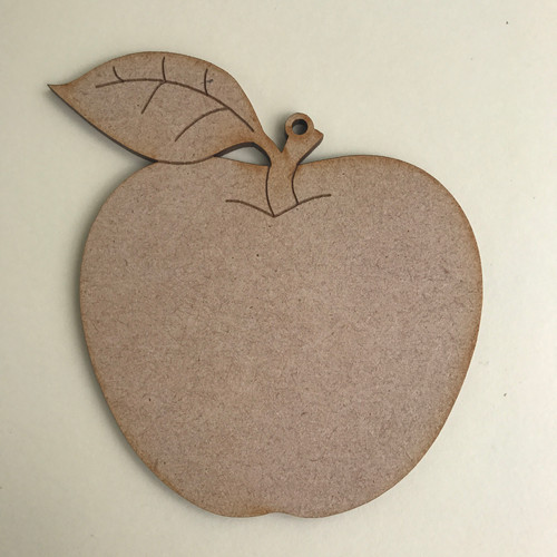 MDF Hanging Apple | woodenshapecompany
