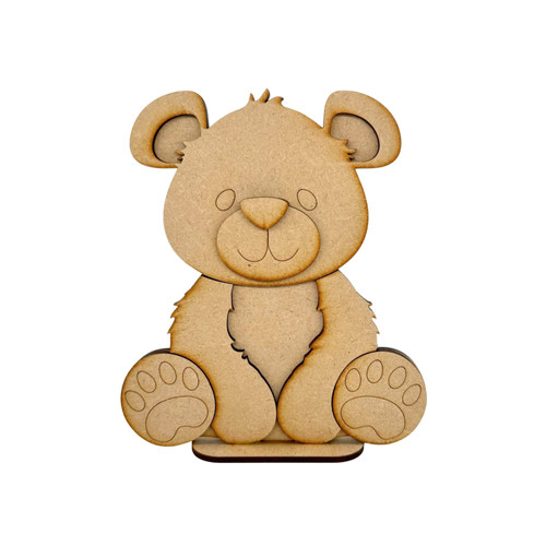 MDF Animal Shape Stand BEAR | woodenshapecompany