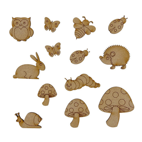 MDF Multipack Fairy Door Animal Accessories | woodenshapecompany