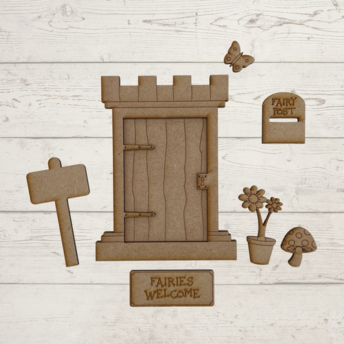 MDF Fairy Door CASTLE | woodenshapecompany