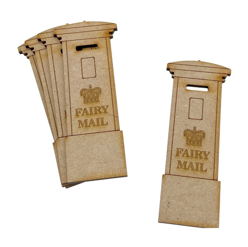 5 Pack MDF Fairy Post Box Code POST LR | woodenshapecompany
