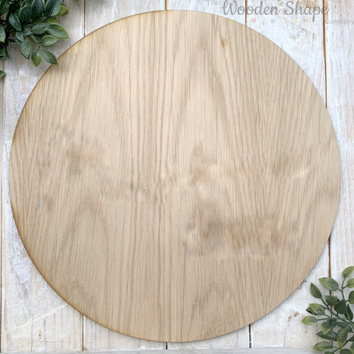 30cm OAK Veneer Circle 4mm | woodenshapecompany