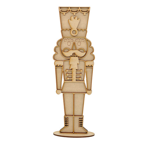 MDF Christmas Theme Nutcracker Outline 1 | woodenshapecompany