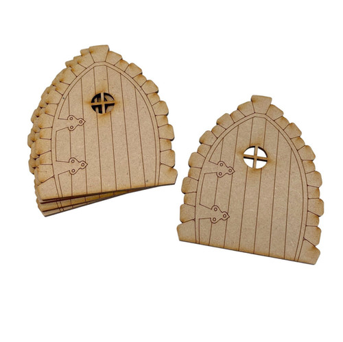 5 Pack MDF Fairy Door Flat KS | woodenshapecompany