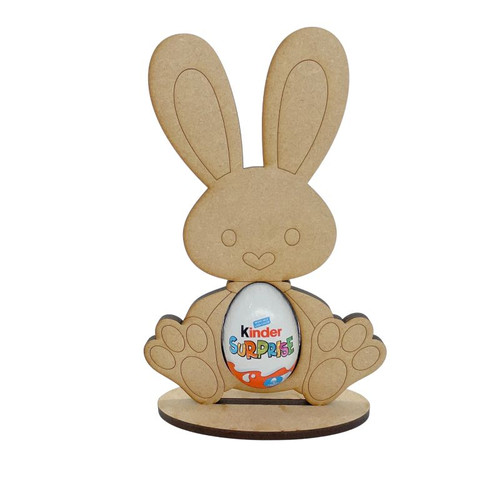 6mm Kinder Egg Holder Stand Bunny | woodenshapecompany