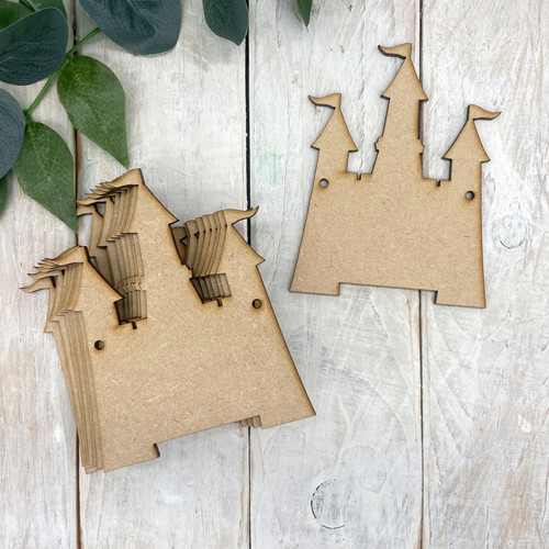 MDF 10 Pack Bunting Castle | woodenshapecompany