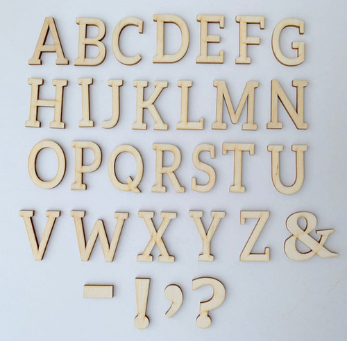 Plywood Letters | woodenshapecompany