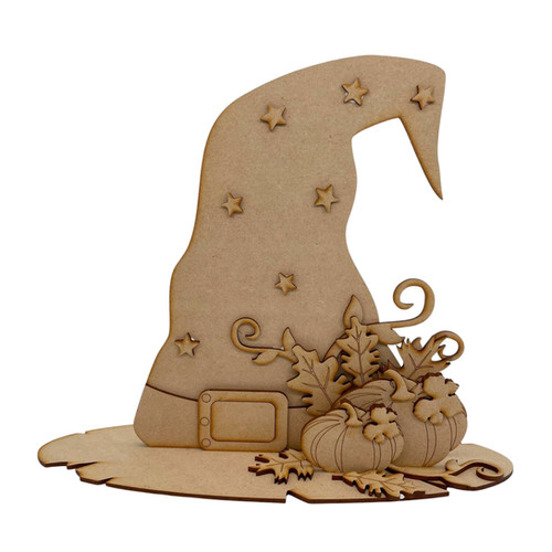 MDF Halloween witches hat stand decorative | woodenshapecompany