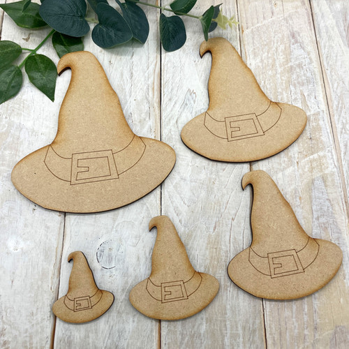 MDF Witch Hat 10 Pack | woodenshapecompany