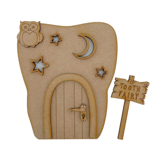 MDF FAIRY DOOR KIT TOOTH | woodenshapecompany