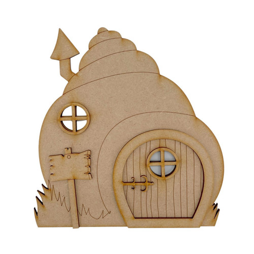 MDF Large Shell Fairy Door | woodenshapecompany