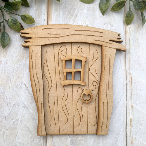 MDF Fairy Door Kit MDF WH | woodenshapecompany