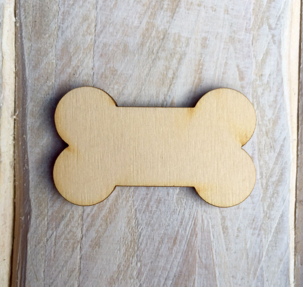 Plywood Dog Bone Craft Shape 10 PACK | woodenshapecompany