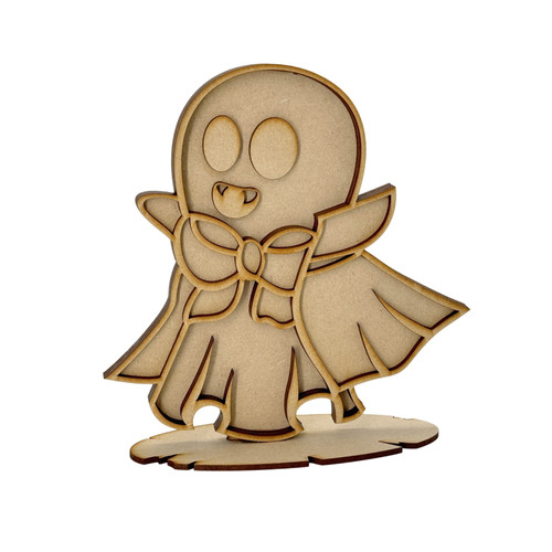 MDF Halloween Ghost Stand Dracula | woodenshapecompany