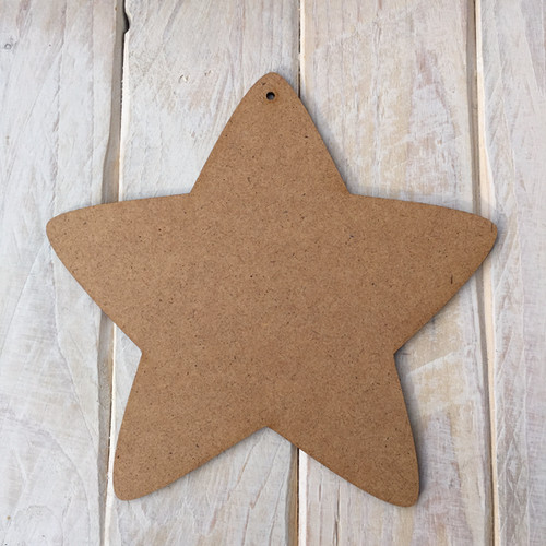 MDF Star Shape Plaque Blank | woodenshapecompany