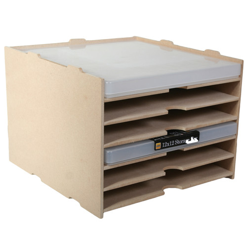 955 Storage Unit 6 Shelf for 12x12 Plastic Storage Containers Stackable ...