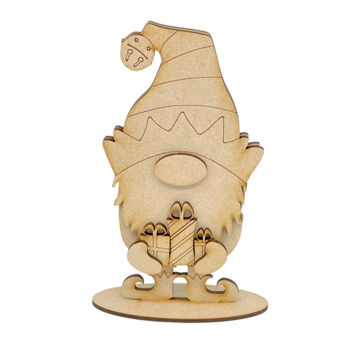 MDF Christmas Dress Up Gnome Elf Boy | woodenshapecompany