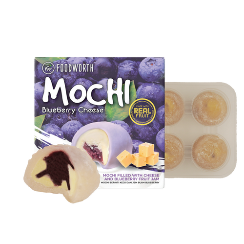 BLUEBERRY CHEESE MOCHI | Foods Wise