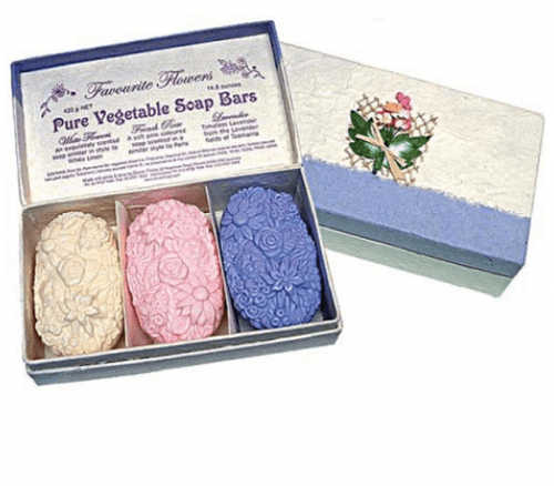Cover Fields FAVOURITE FLOWERS SAA PAPER BOXED SOAP SET | QVM Soapbox