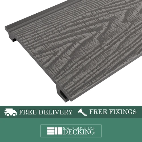 Salt Lake Silver Composite Cladding 3660mm | NW Composite Decking