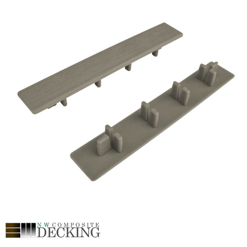 Salt Lake Silver Composite Decking End Cap (x10) | 146mm | NW Composite ...