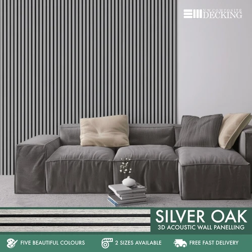 Silver Oak Acoustic Wood Panel | Internal | Slatted
