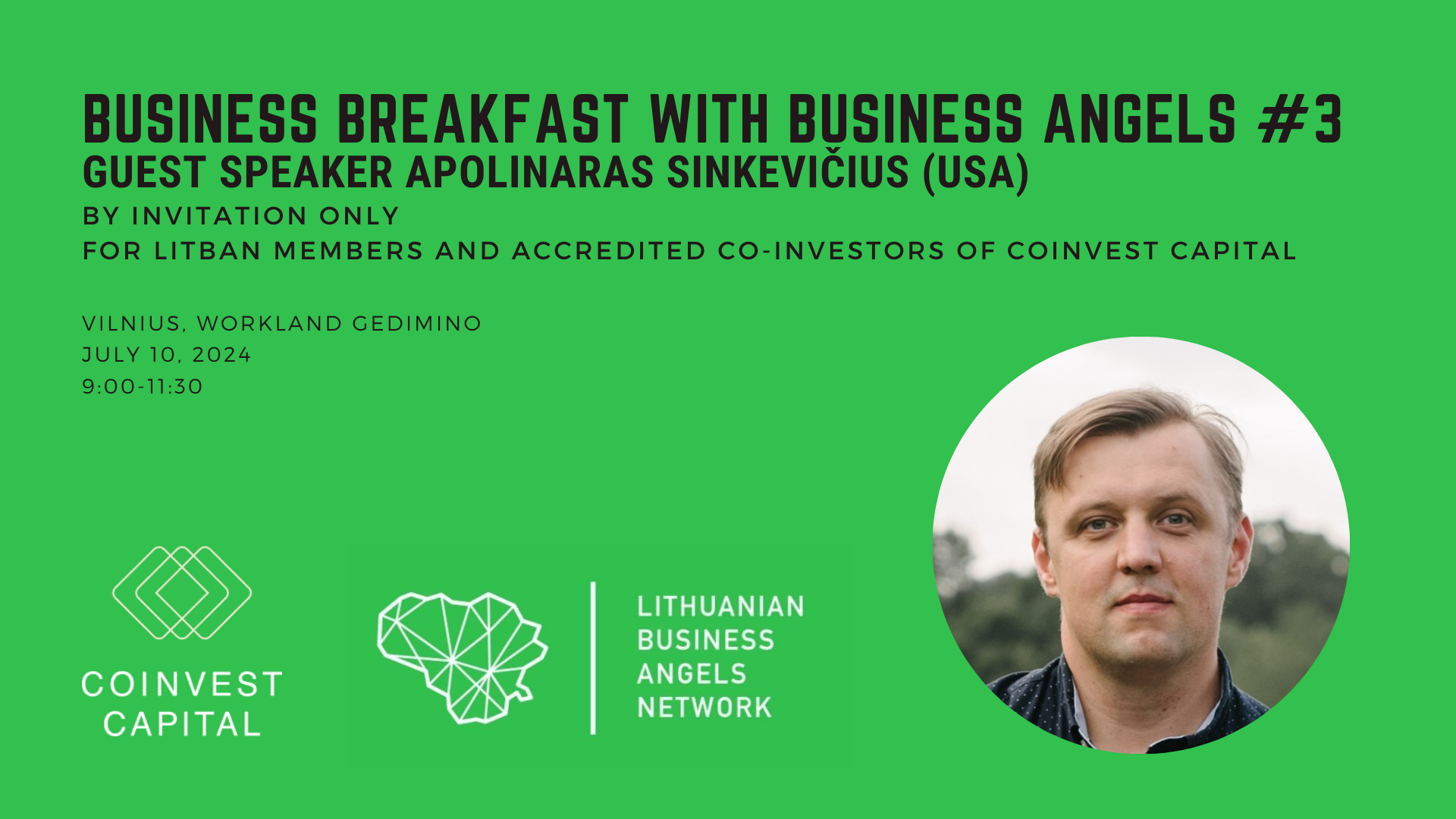 Business Breakfast with Business Angels #3 | Coinvest Capital
