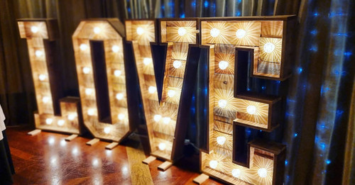 4ft Rustic love letters | enlightenmyday