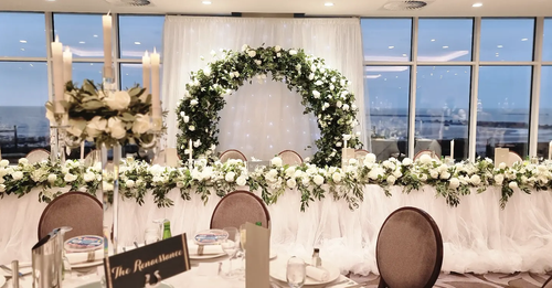 Tulle half backdrop white | enlightenmyday