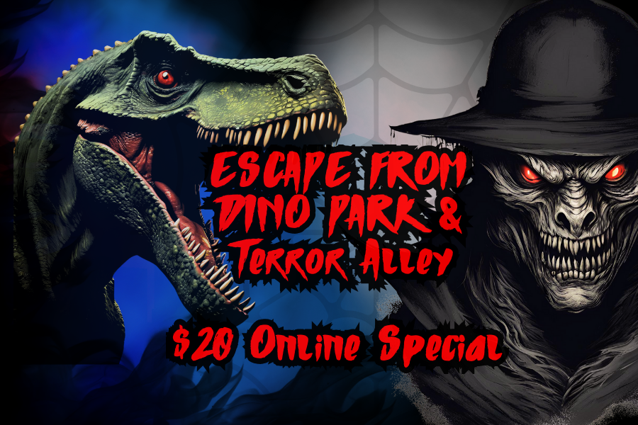 Escape from Dino Park & Terror Alley: Friday, Oct. 25 | Lewisville Theatre